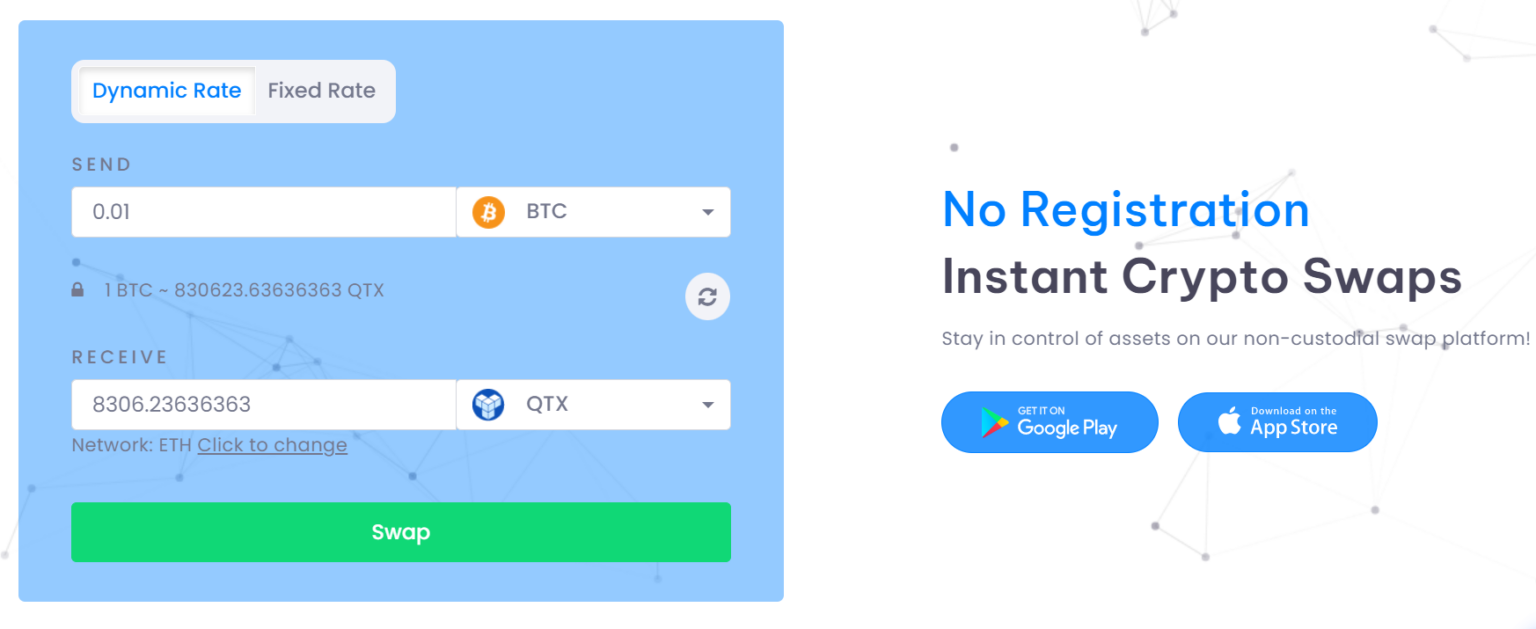 How to use the swap platform - Help
